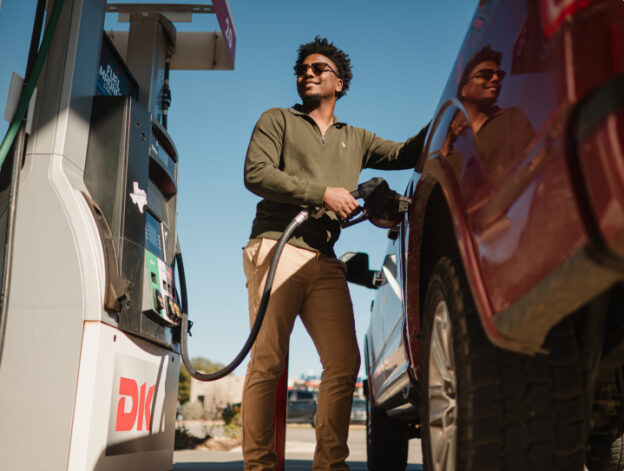 American Gasoline from Below Ground to Pump at DK